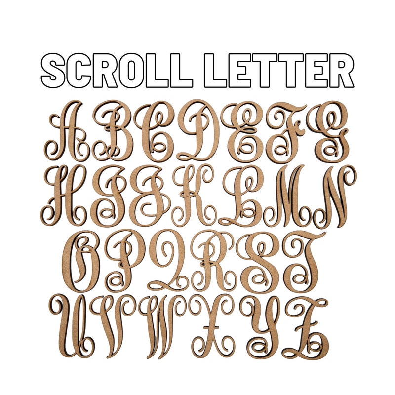 Script Letters - Etsy