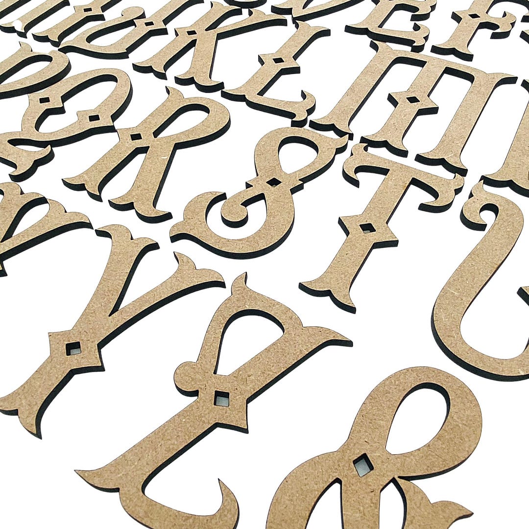 Xlarge Reign Fourth | Medieval Style Letters | Wood Crafts | Wood ...