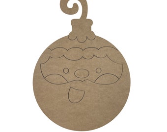 Santa Head Shape, 3 20, Santa Head Cut Out, Wooden Cutout Shapes for ...