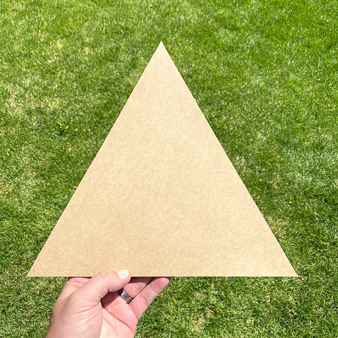 Unfinished Wooden Triangle Blanks, Triangles, Wood Triangle, Party ...