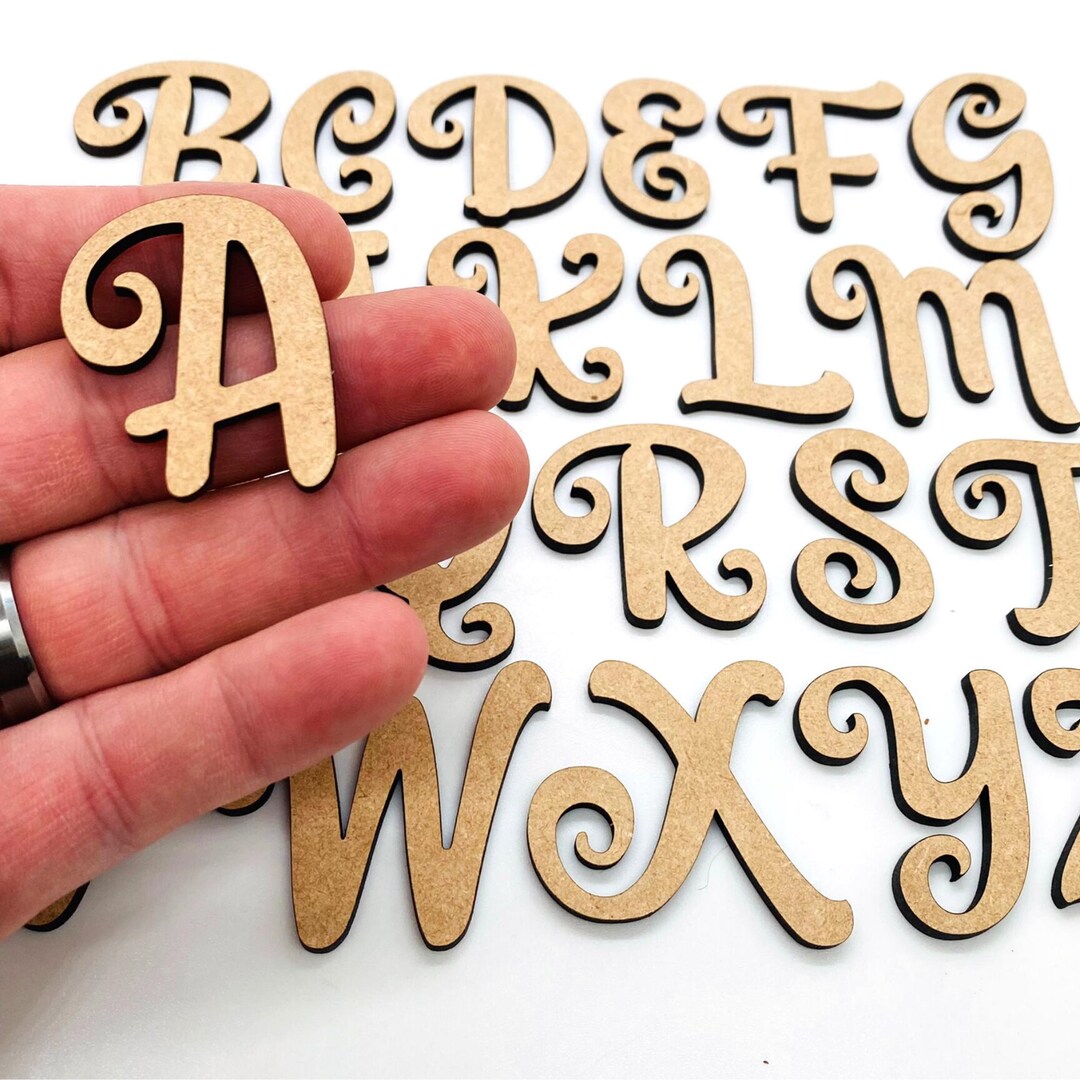 Small Sweet Starfish | Curly Monogram Style Letters | Wood Crafts ...