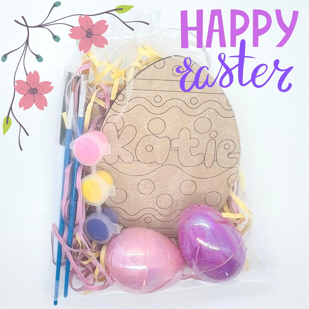Personalized Name Easter Egg Painting Kit, Easter Crafts for Kids - Etsy