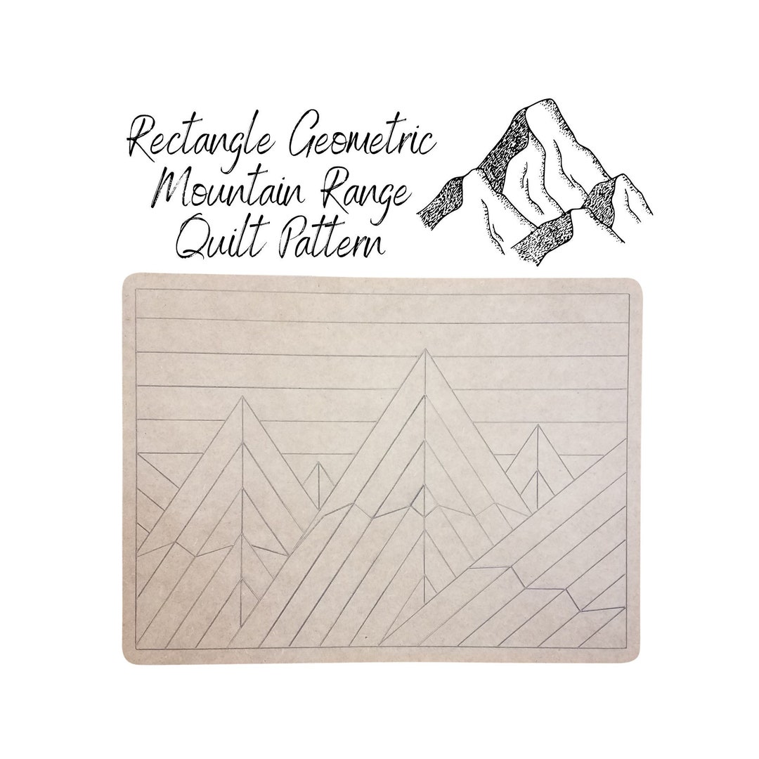 Boho, Bohemian, Geometric Quilt Pattern, Mountain Wooden Boho Wall ...