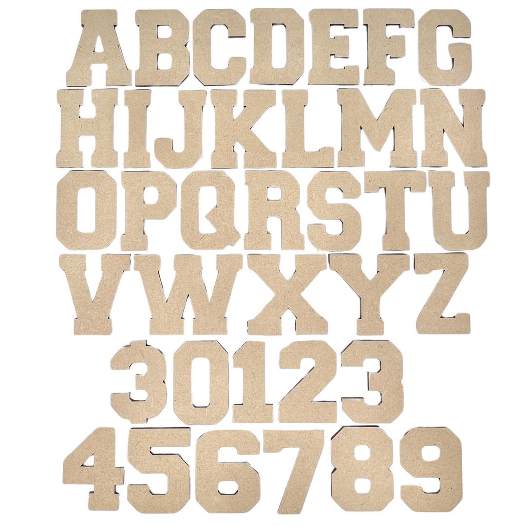 Large Collegiate | Block Sports Style Letters | Wood Crafts | Wood ...