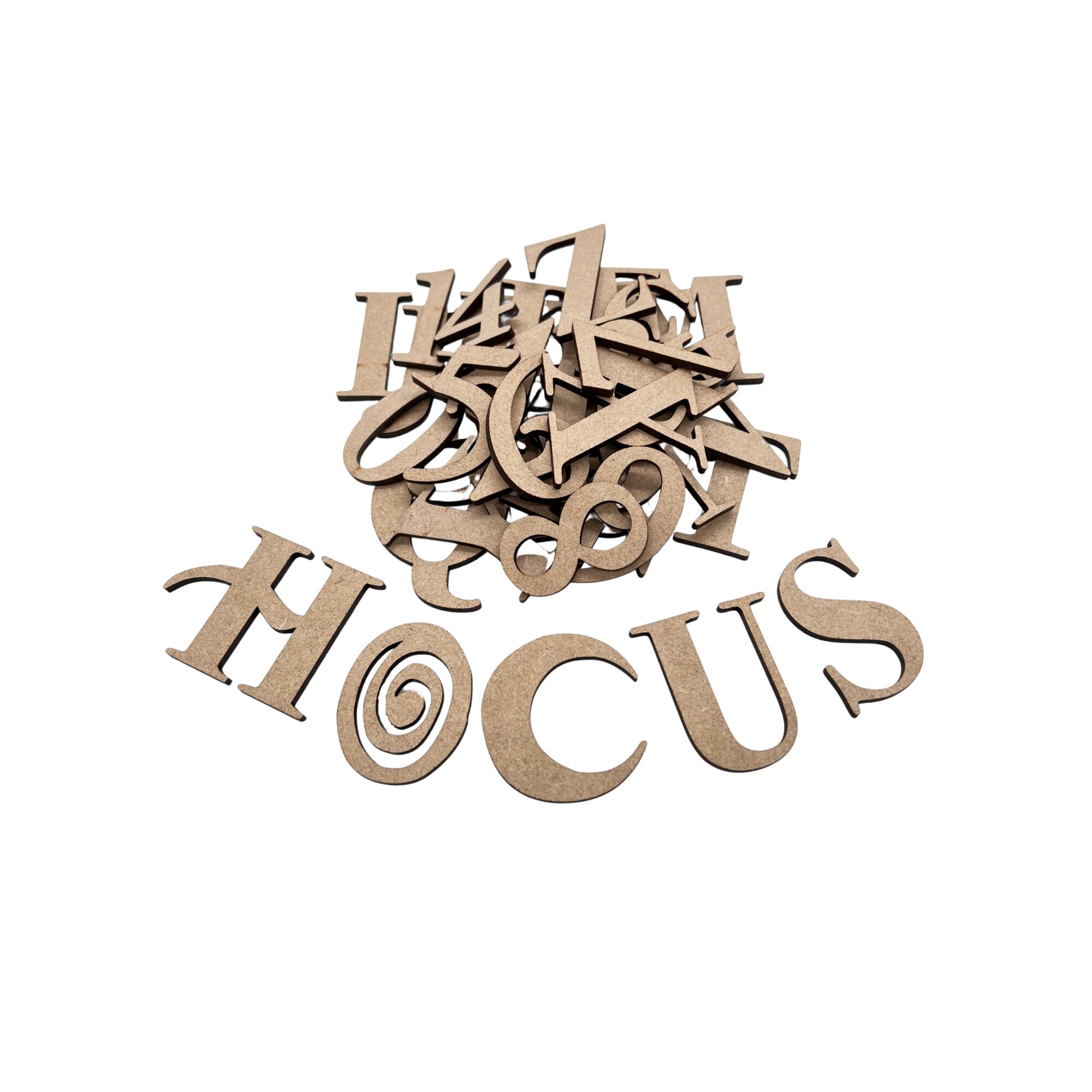 Hocus Pocus Font Wooden Letters Laser Cut Letters - Etsy