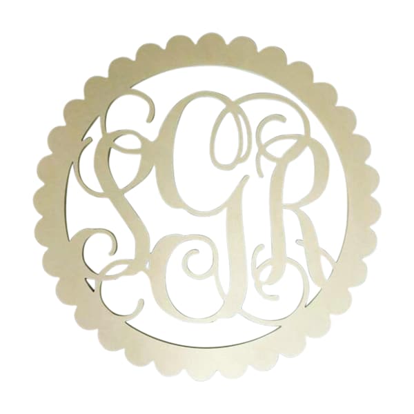 Monogram Scallop - Etsy