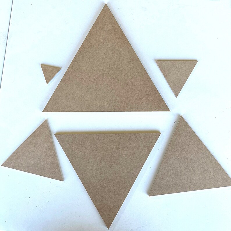 Unfinished Wooden Triangle Blanks, Triangles, Wood Triangle, Party ...