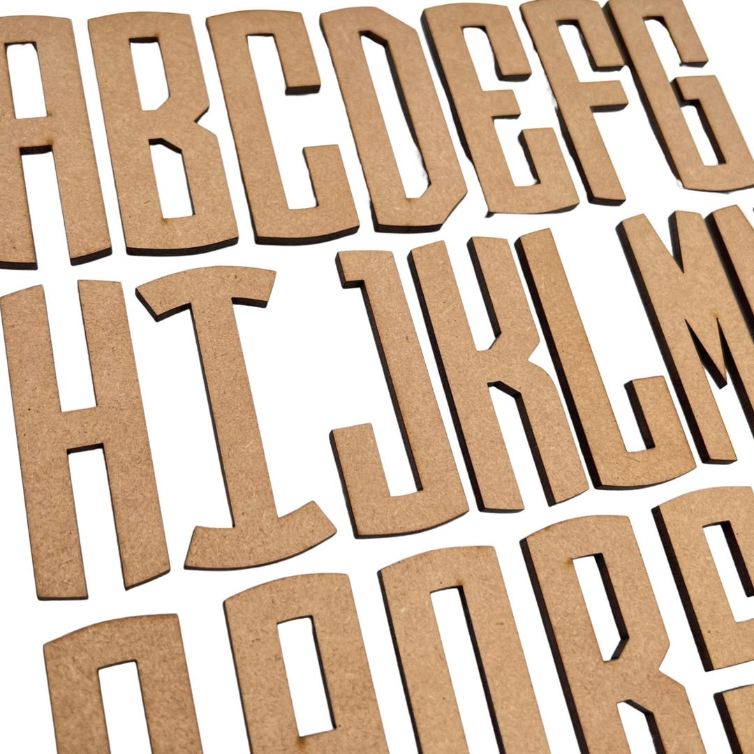 Small Block Monogram | Block Style Letters | Wood Crafts | Wood Cutouts ...
