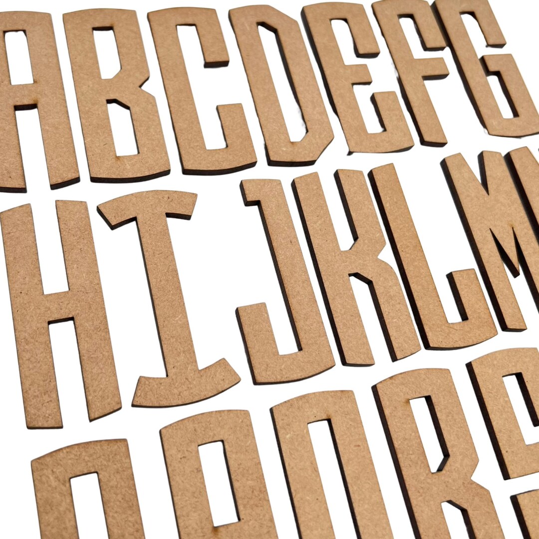 Large Block Monogram | Block Style Letters | Wood Crafts | Wood Cutouts ...