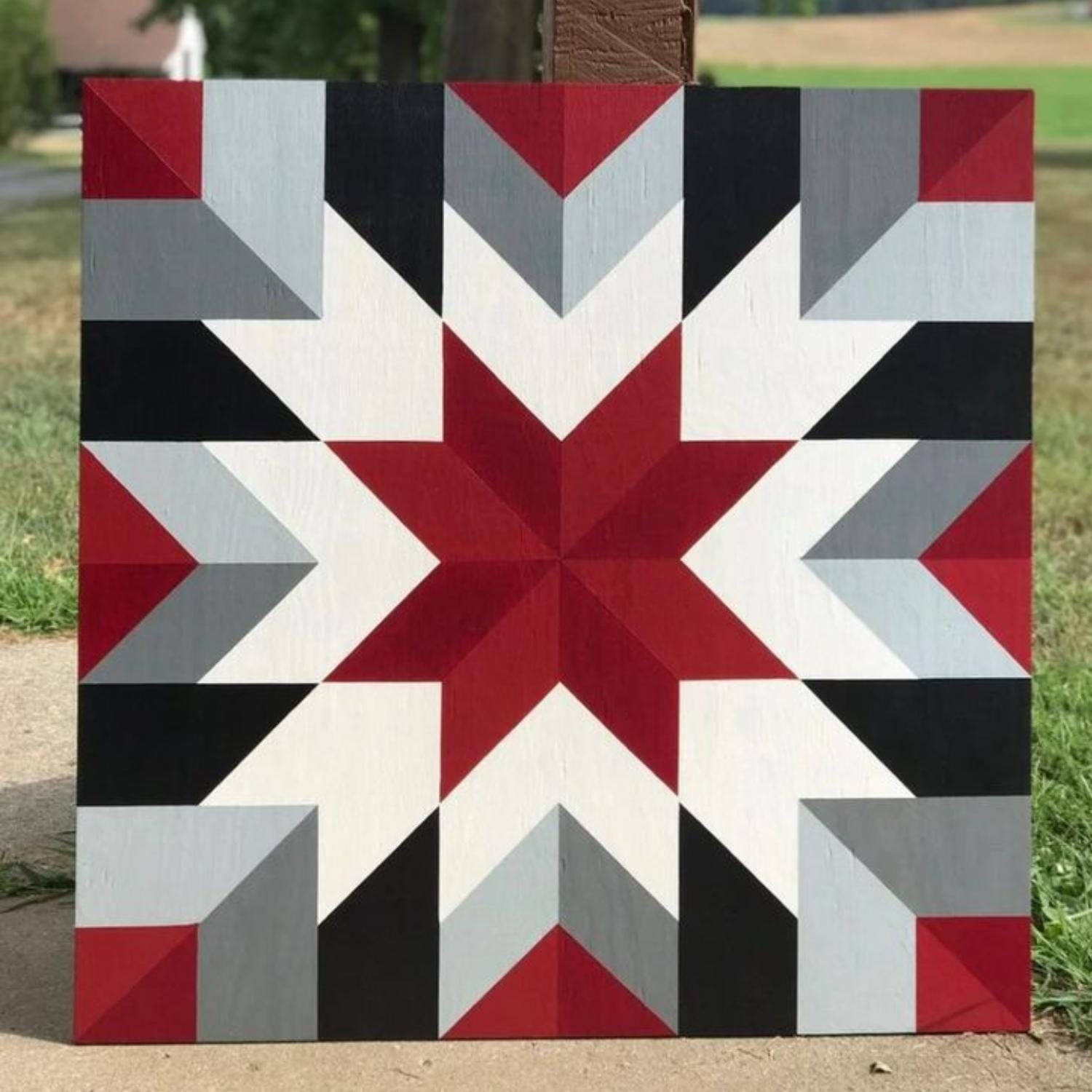 Large 12in - 22in | Barn Quilt Design | Farmhouse Quilt Decor ...