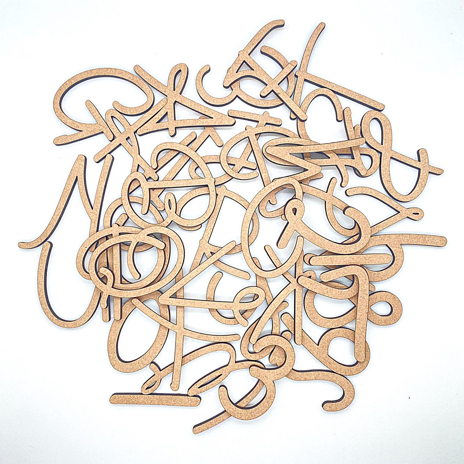 Small Handwritten Script | Handwriting Style Letters | Wood Crafts ...