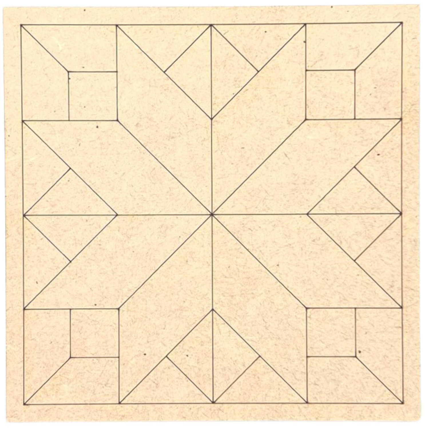 Unfinished Barn Quilt – Boho Geometric Star, Farmhouse Decor (12-22in ...