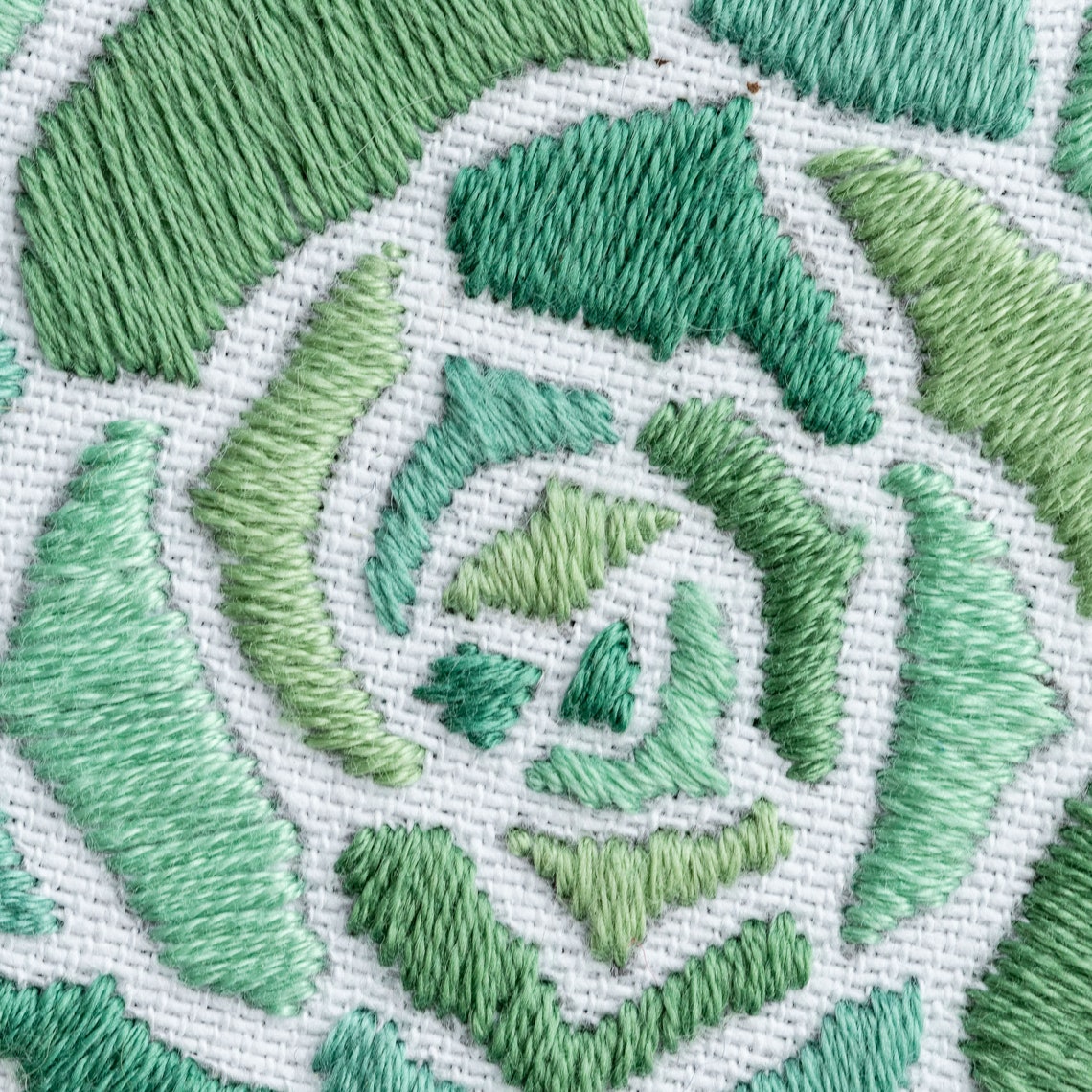 Satin Succulent Embroidery Pattern Hand Embroidery Pattern Botanical