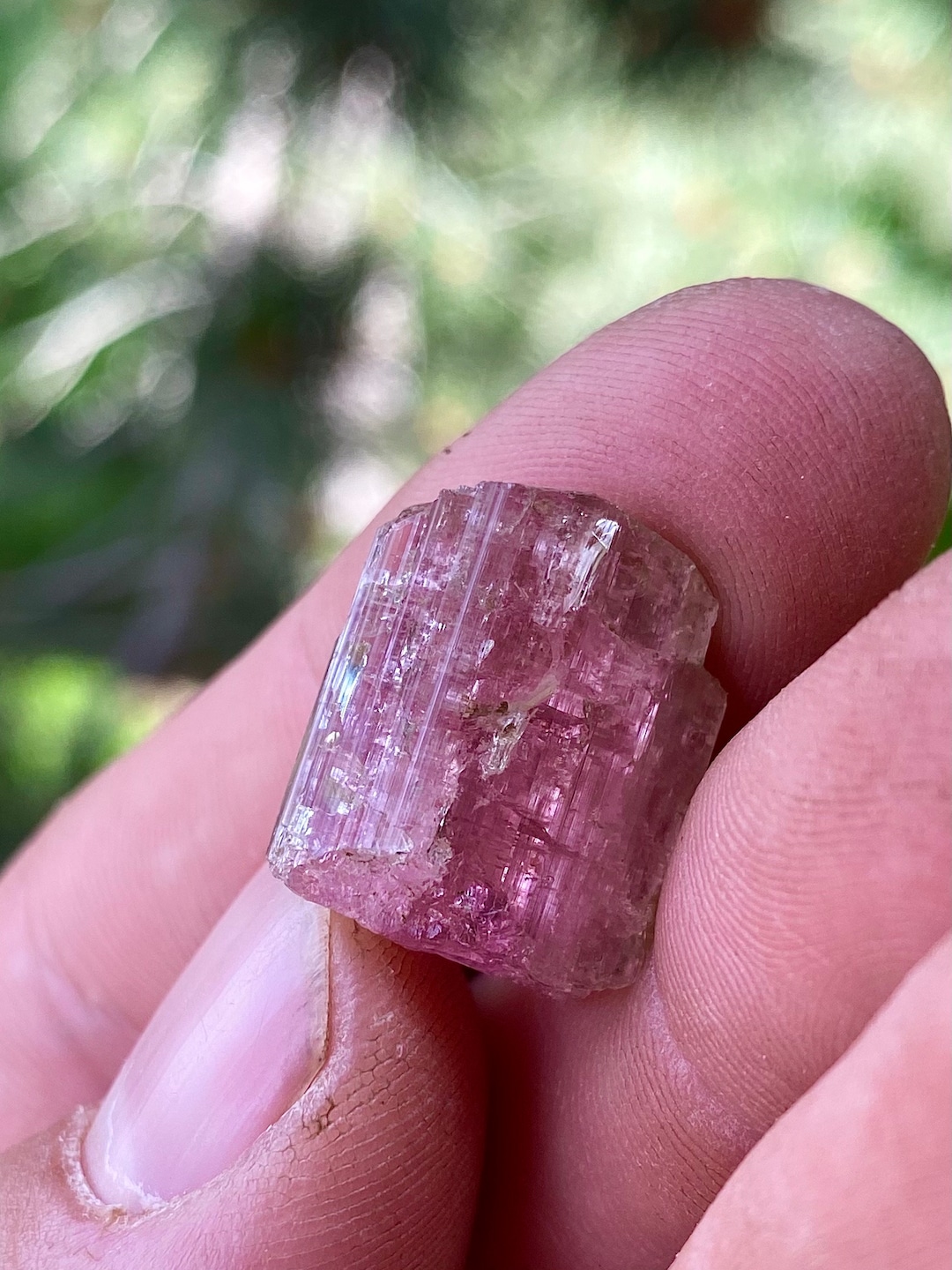 California Pink Tourmaline Crystal - Etsy