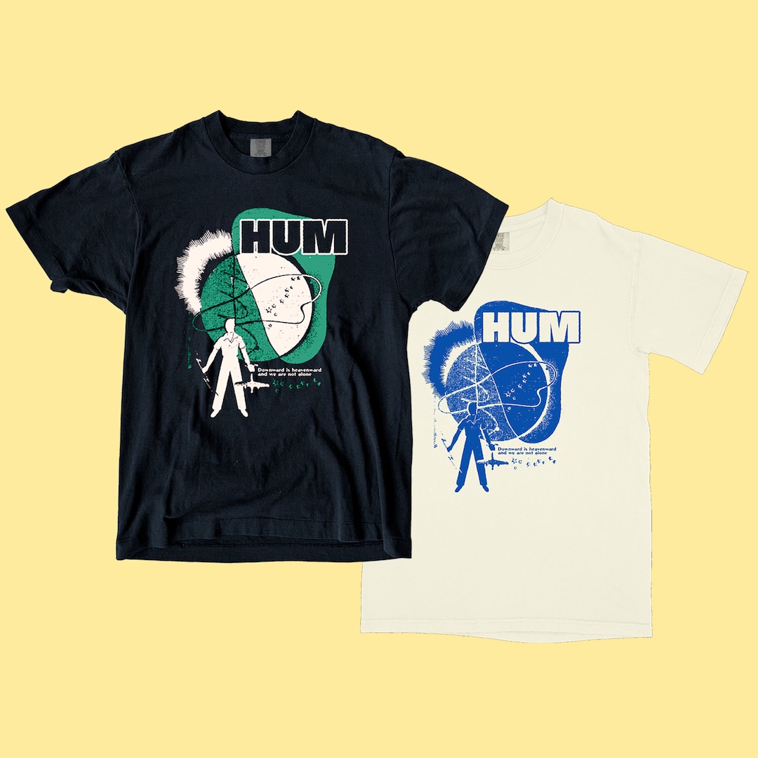 Hum T- Shirt on Black on Natural Comfort Colors C1717 Screen Printed ...