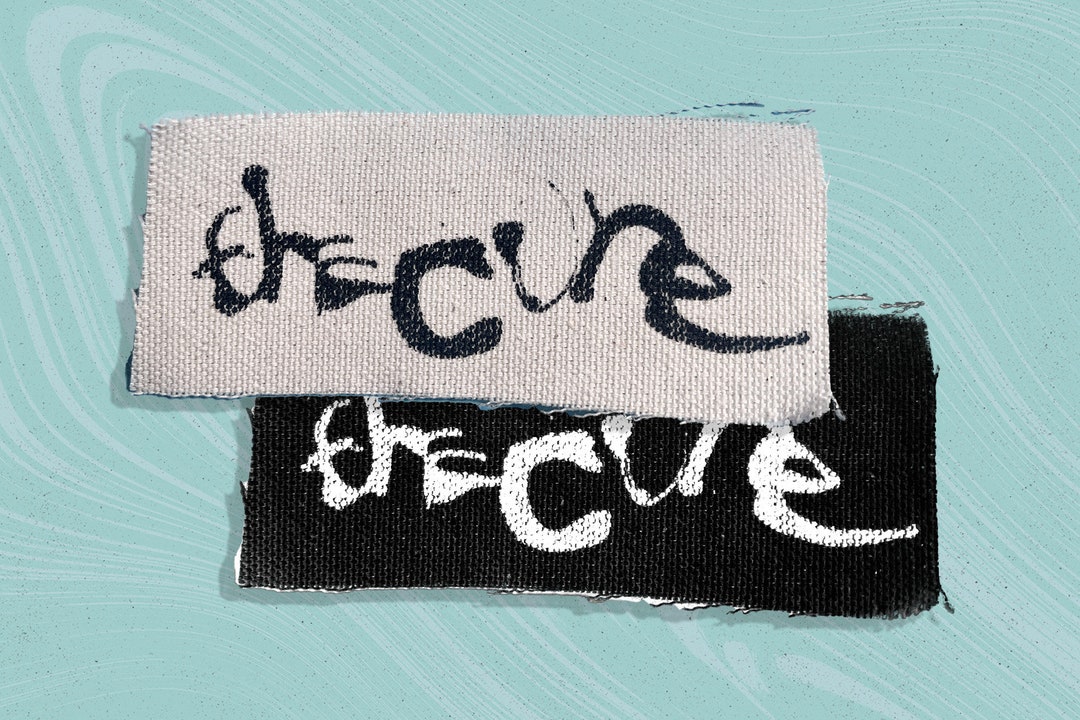 The Cure Logo Screen Printed Canvas Patch 4" - Etsy