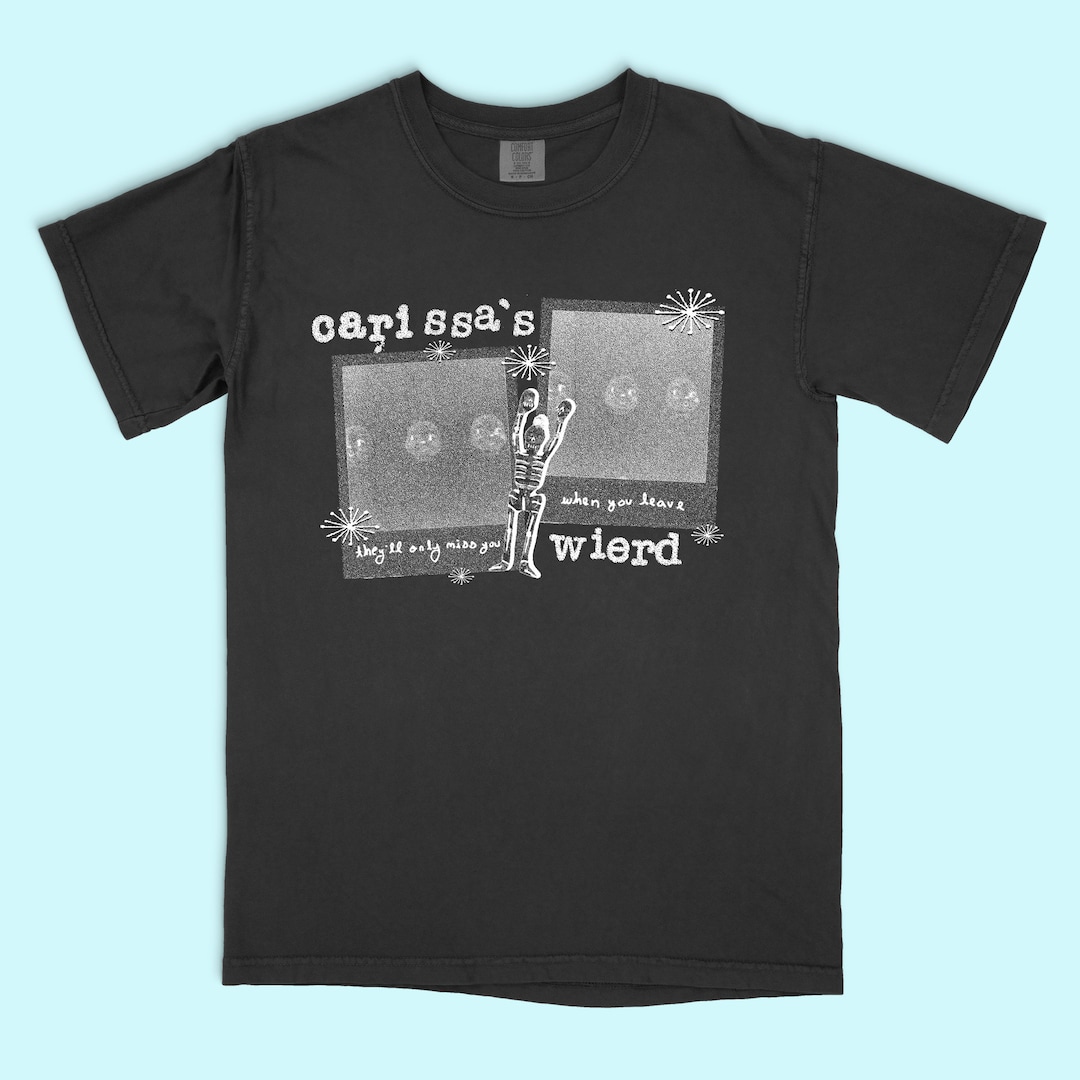 Carissa's Weird T-shirt Screenprinted Comfort Colors Black - Etsy