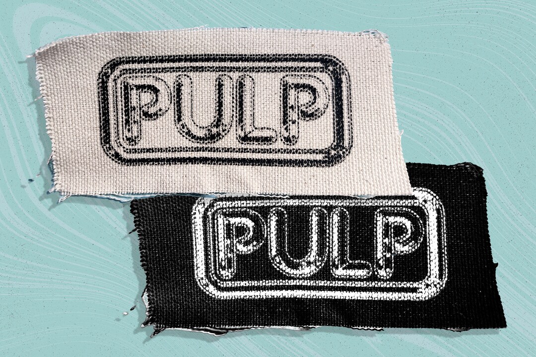 Pulp Jarvis Cocker Logo Screen Printed Canvas Patch 4 - Etsy