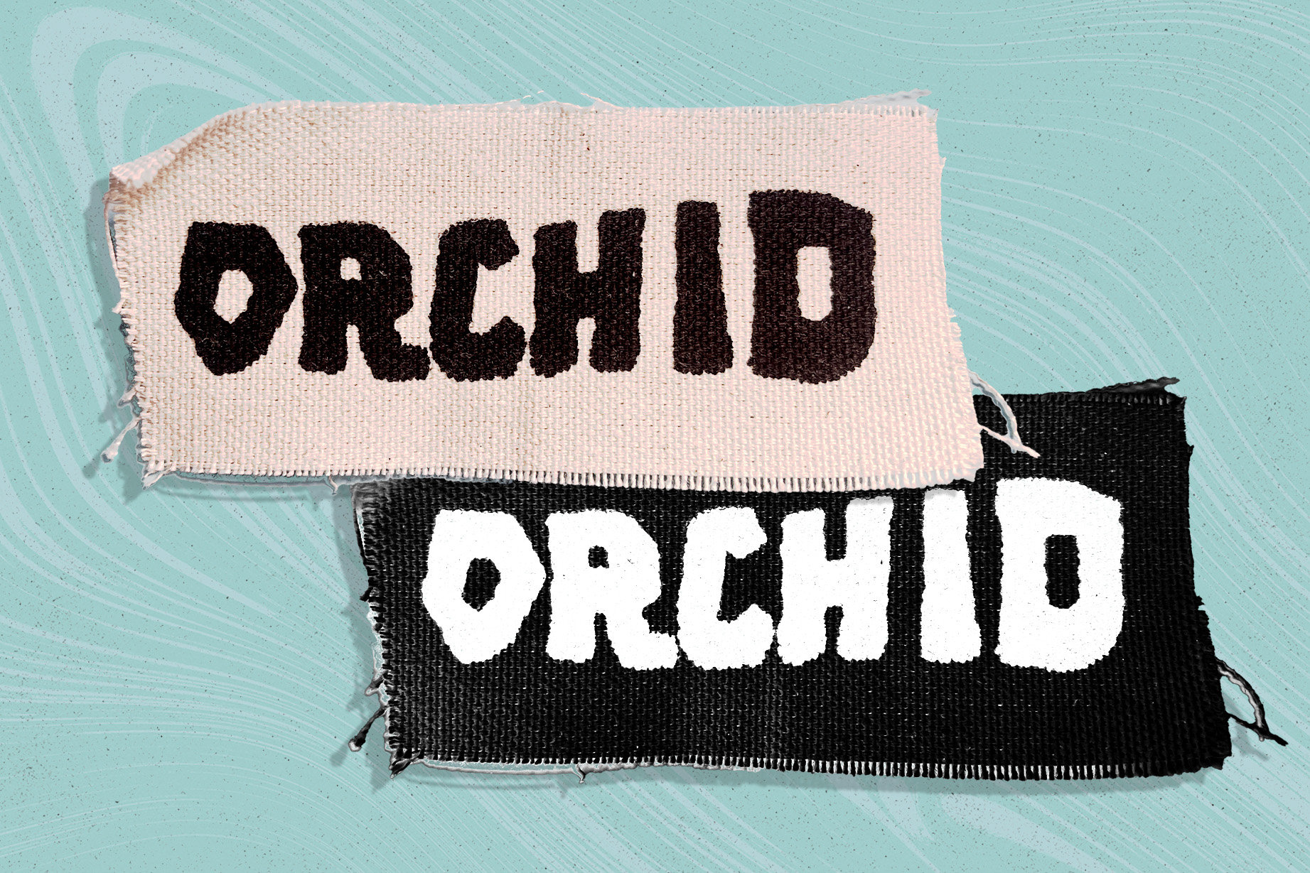 Orchid Logo Screen Printed Canvas Patch 3" - Etsy