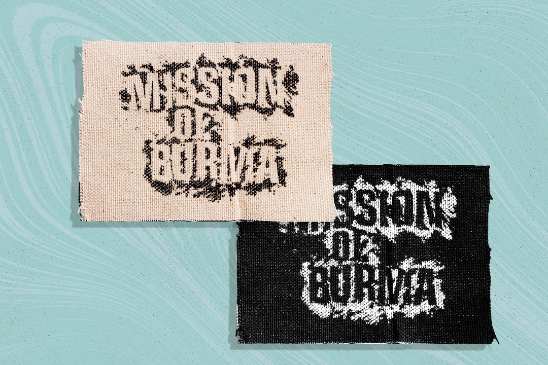 Mission of Burma Logo Screen Printed Canvas Patch 4" - Etsy