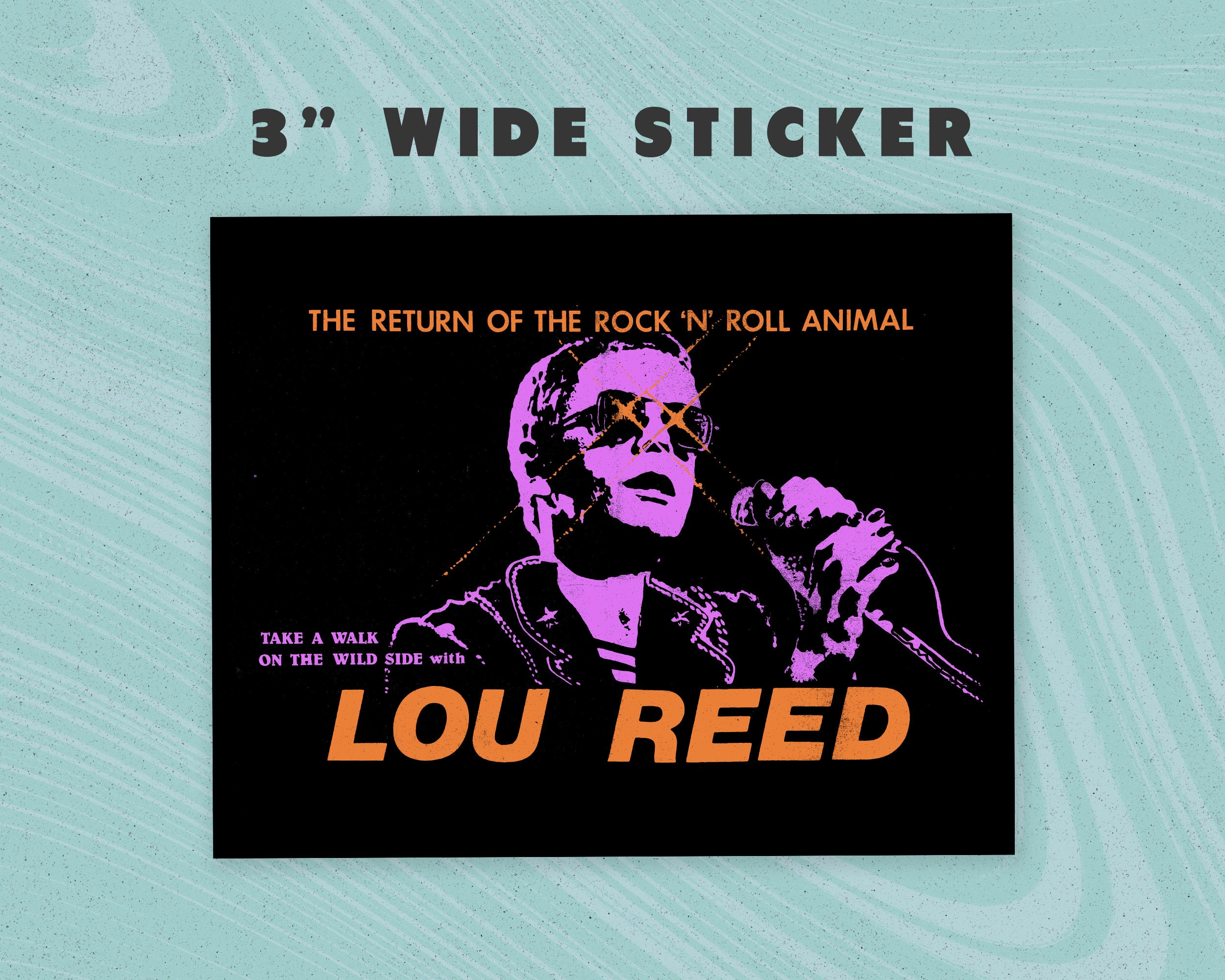 Lou Reed Punk Pack 3 Stickers and an Acrylic Pin Velvet - Etsy