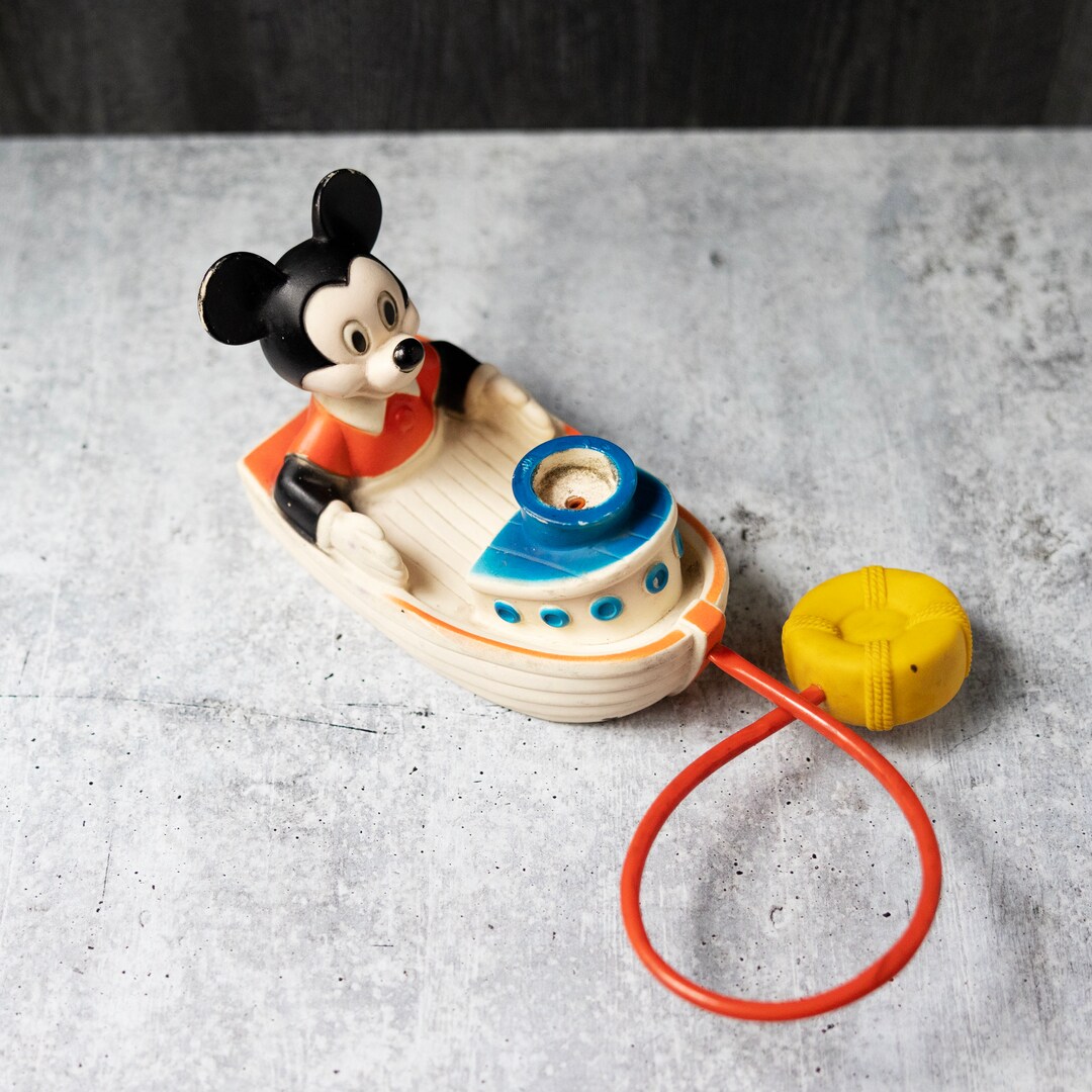 Mickey Mouse Bubble Barge 1970s Bath Toy Boat Squirt Bubbles Vintage - Etsy