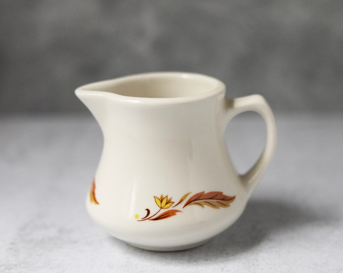 Orange Carnival Glass Pitcher: Collectible Fall Decor (9" Tall) - Etsy