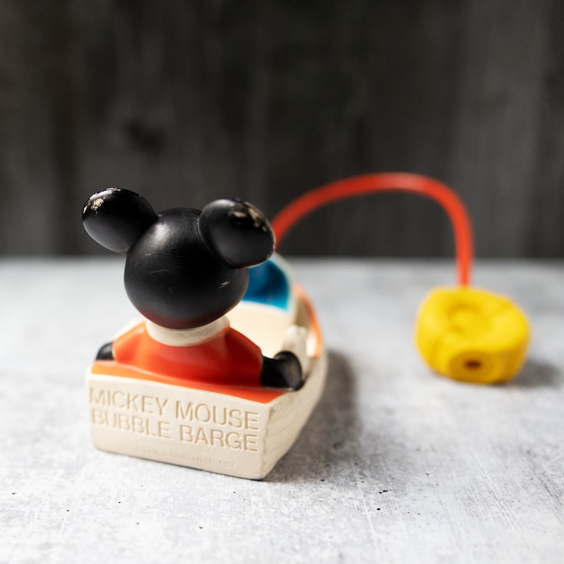 Mickey Mouse Bubble Barge 1970s Bath Toy Boat Squirt Bubbles Vintage - Etsy