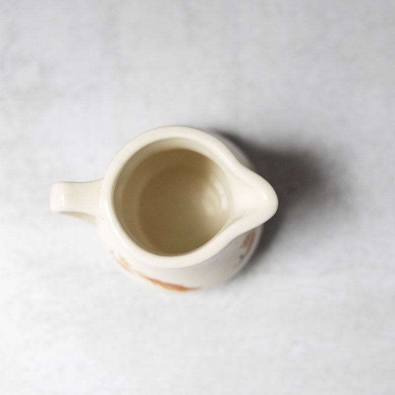 Homer Laughlin Creamer Pitcher Vintage Gold Yellow Flower Leaf Pattern ...