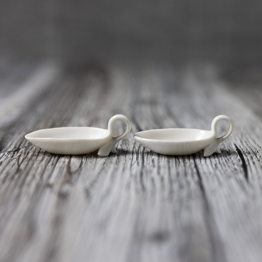 Ceramic Porcelain Pharmacy Tablespoon Measuring Spoons Tiny Mini ...