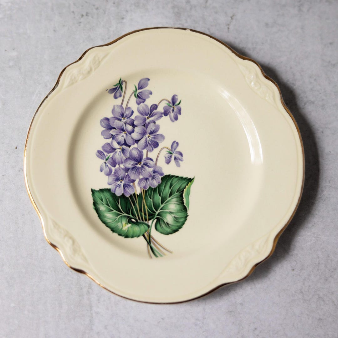 Homer Laughlin Virginia Rose 1956 Violet Bread Dessert Plate 6.25" - Etsy