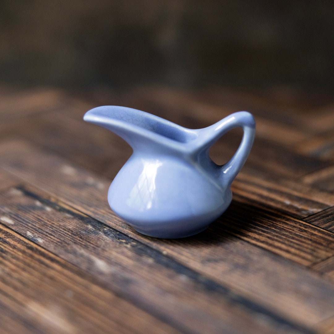 Stangl Blue Art Deco Pottery Miniature Mini Creamer Pitcher Vintage ...