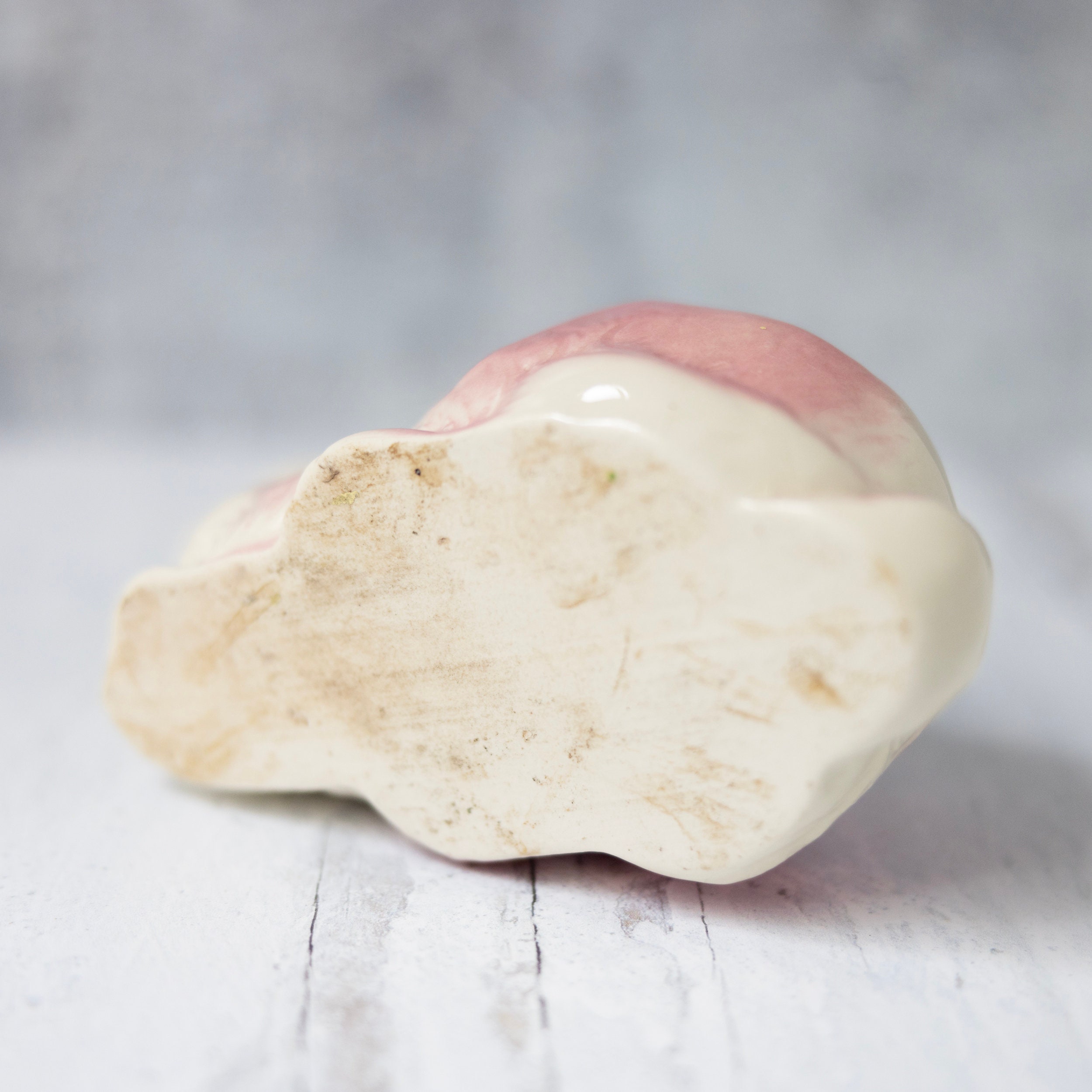 Fredericksburg Ceramic Pink White Rabbit Bunny Planter MCM - Etsy