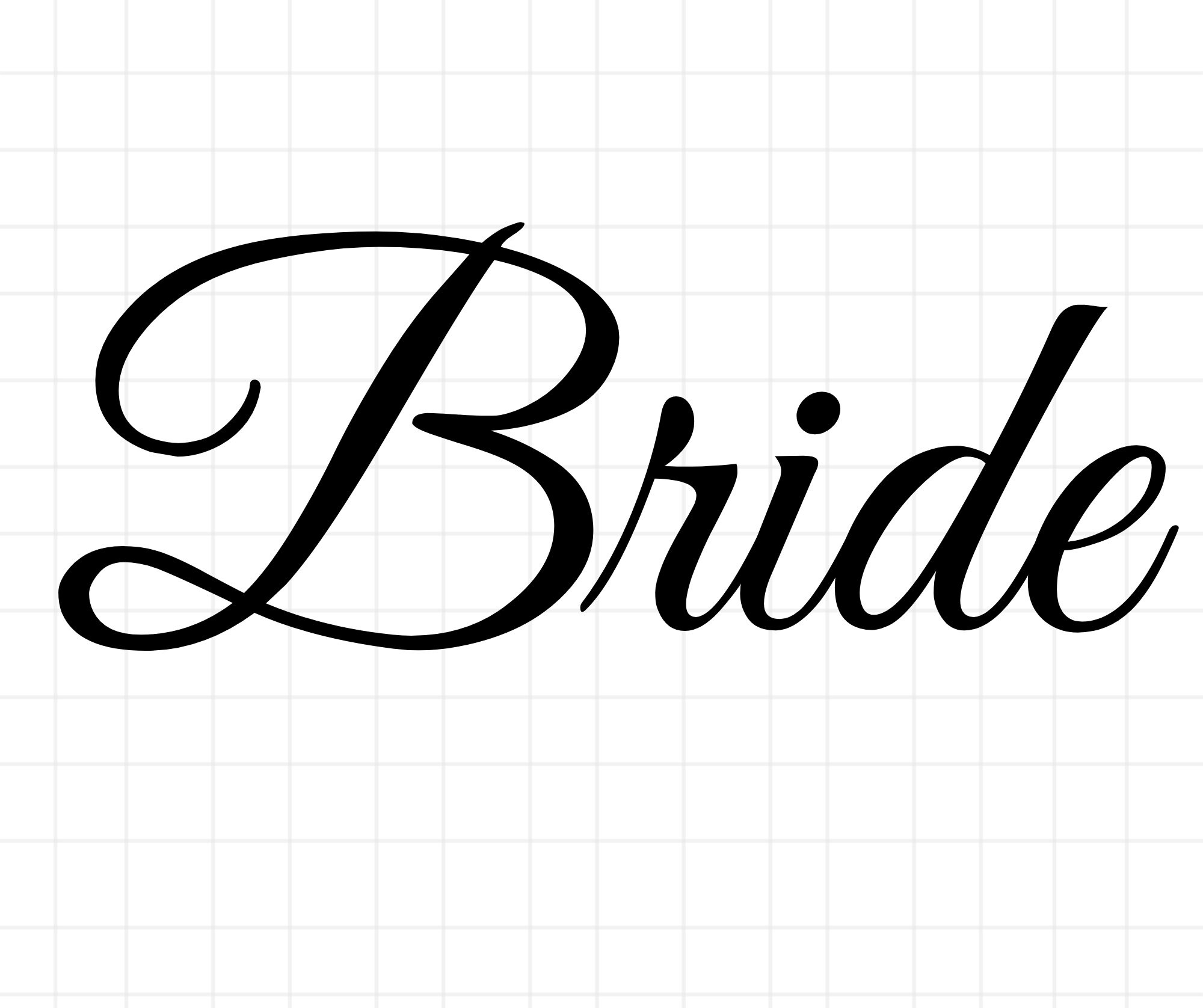 Bride Download for Designs, Bride Font SVG, PNG Sublimation Designs for ...
