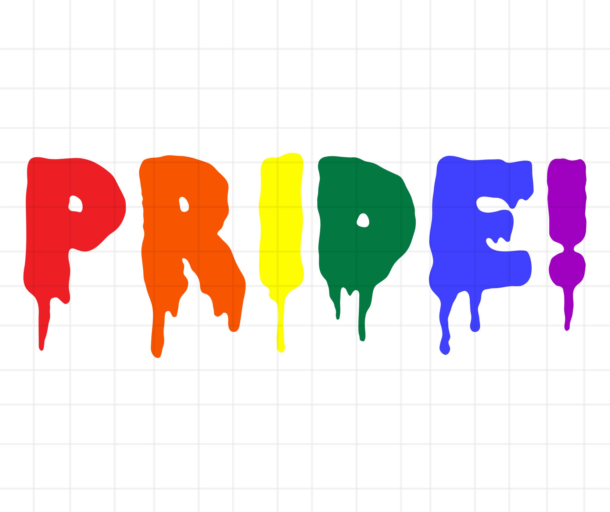 Gay Pride Dripping Font Lettering Design for Cricut Laser - Etsy