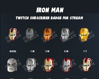 Iron Man Sub Emotes - Etsy Ireland