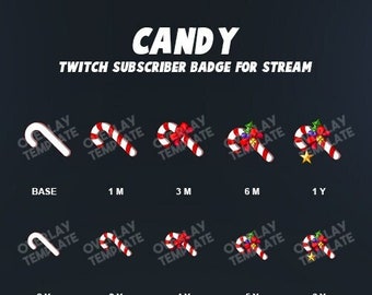 Candy Badges Twitch - Etsy