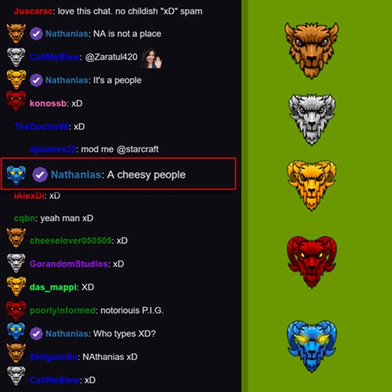 Goad Animals Twitch Sub Badges Subscribers Sub Bit Loyalty Badges ...