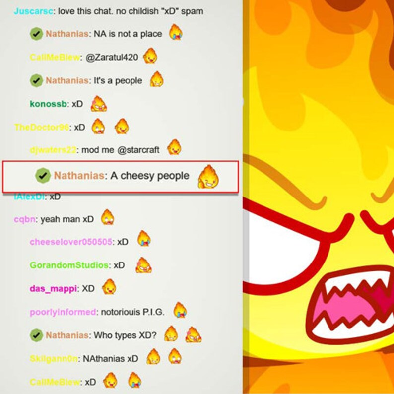 Fire Twitch Emote 5 Emotes Pack Flame Character on - Etsy Hong Kong