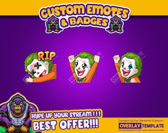 Joker Twitch Overlay - Etsy