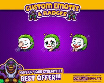 Joker Twitch Emote - Etsy