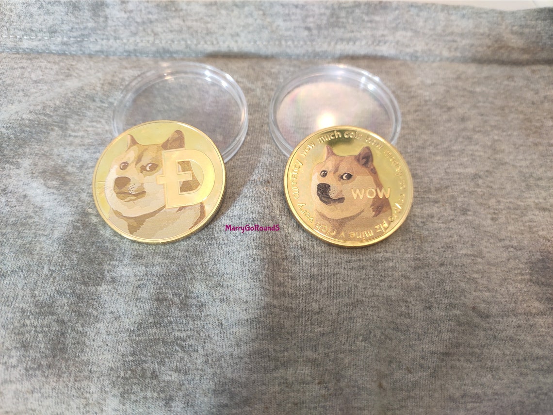 Physical Dogecoin 2021 HODL DOGE To the Moon Collectable | Etsy