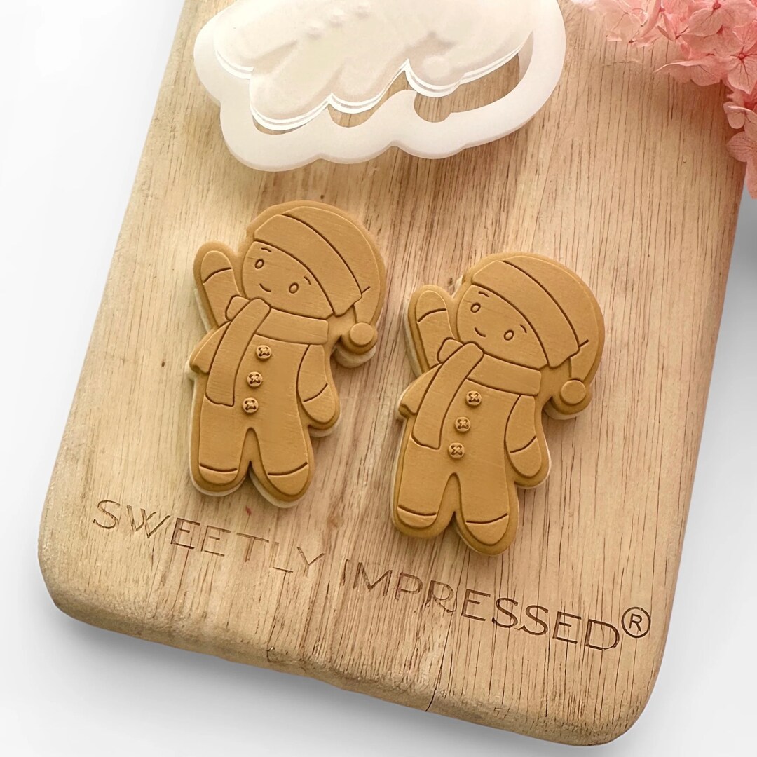 2023 Gingerbread Man Stamp With Matching Cutter - Etsy