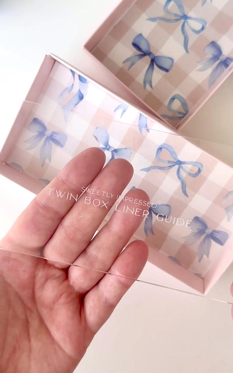 Sweetly Impressed - Cookie Box Liner Guide - Etsy