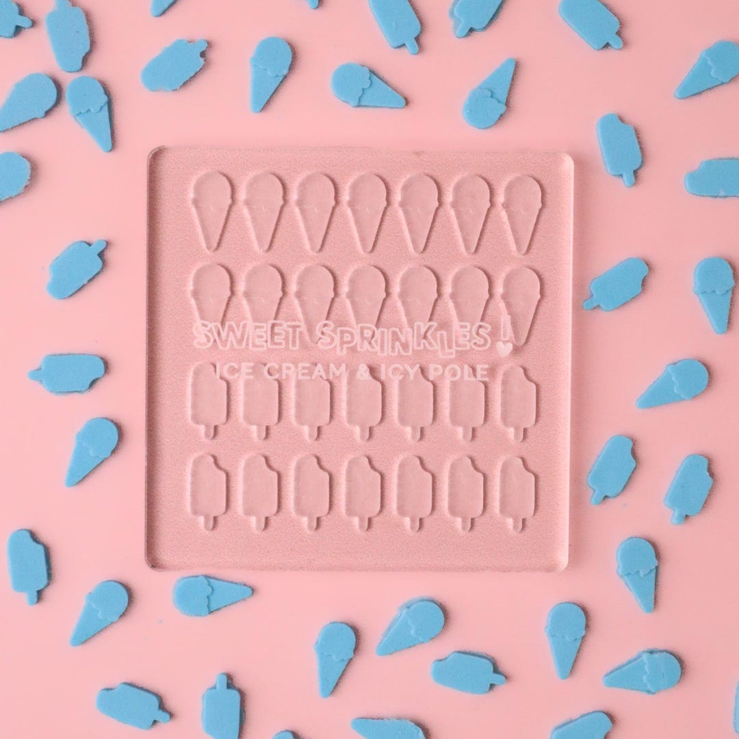 Ice Cream and Icy Pole - Sprinkle Plate - Etsy