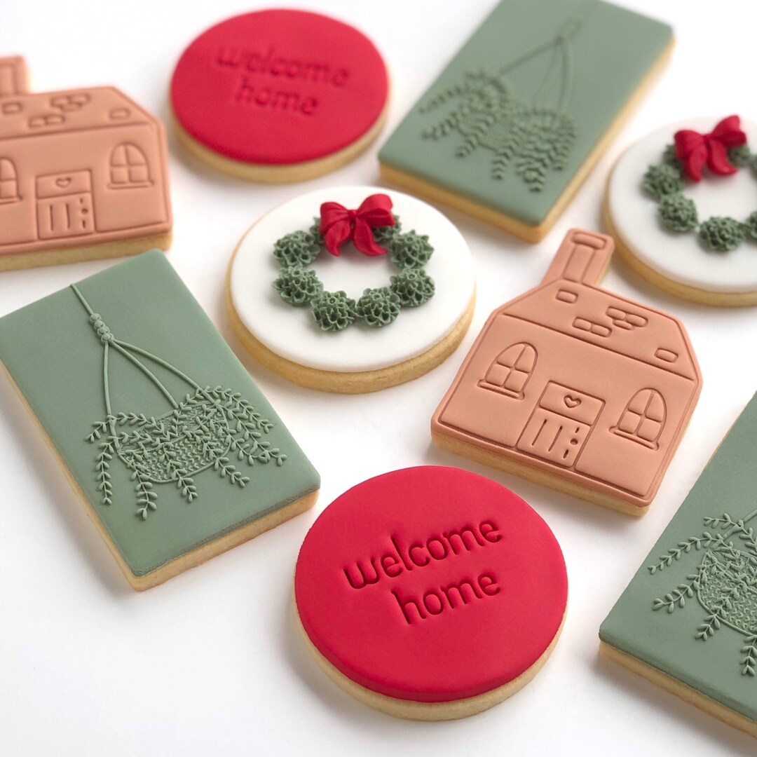 Home/house Stamp With Matching Cutter - Etsy