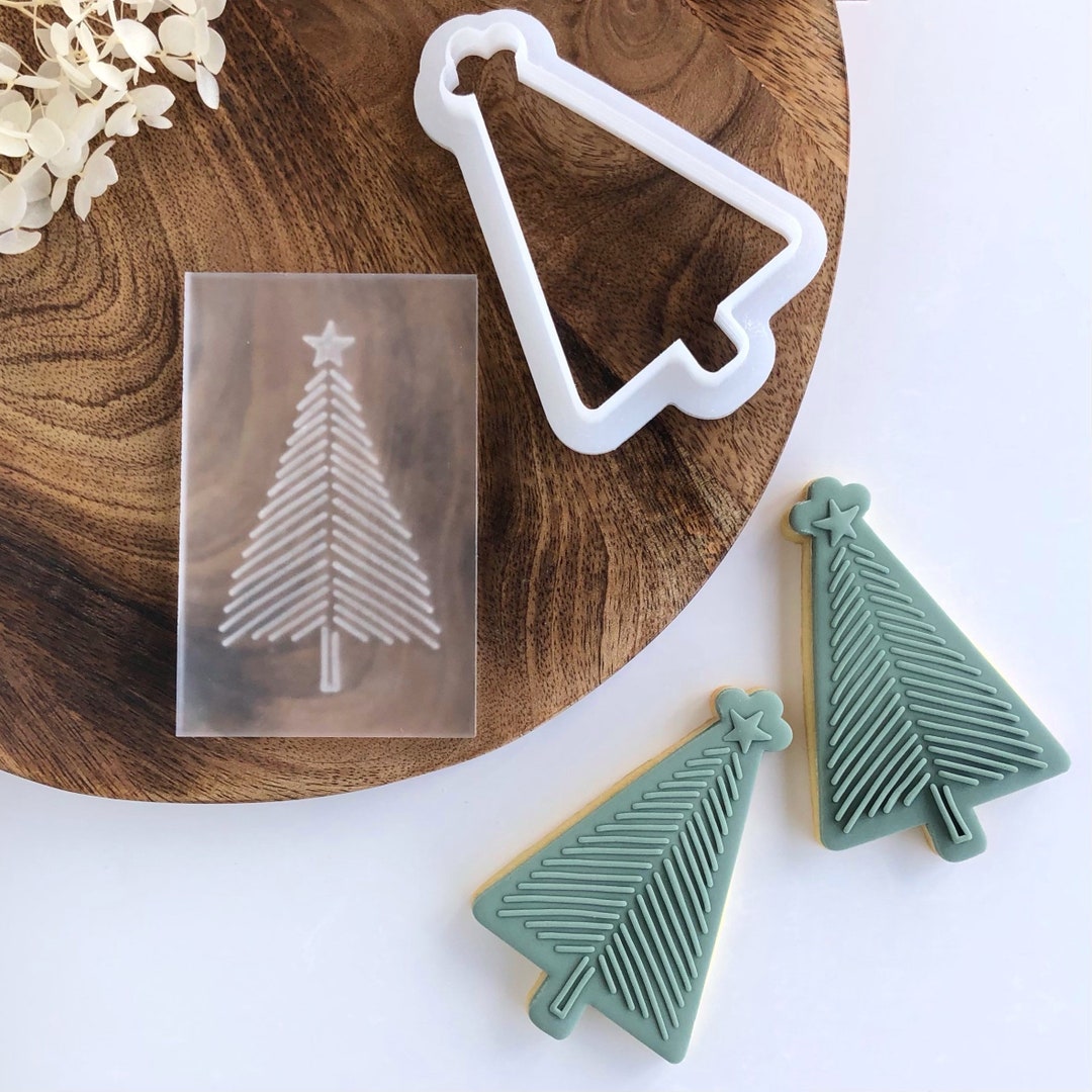 Scandi Tree Pop Stamp With Matching Cutter - Etsy