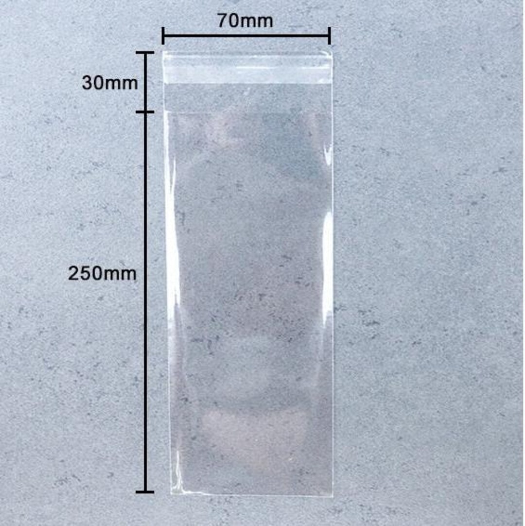RESEALABLE COOKIE BAG - 70x250mm X 100 Pack - Etsy