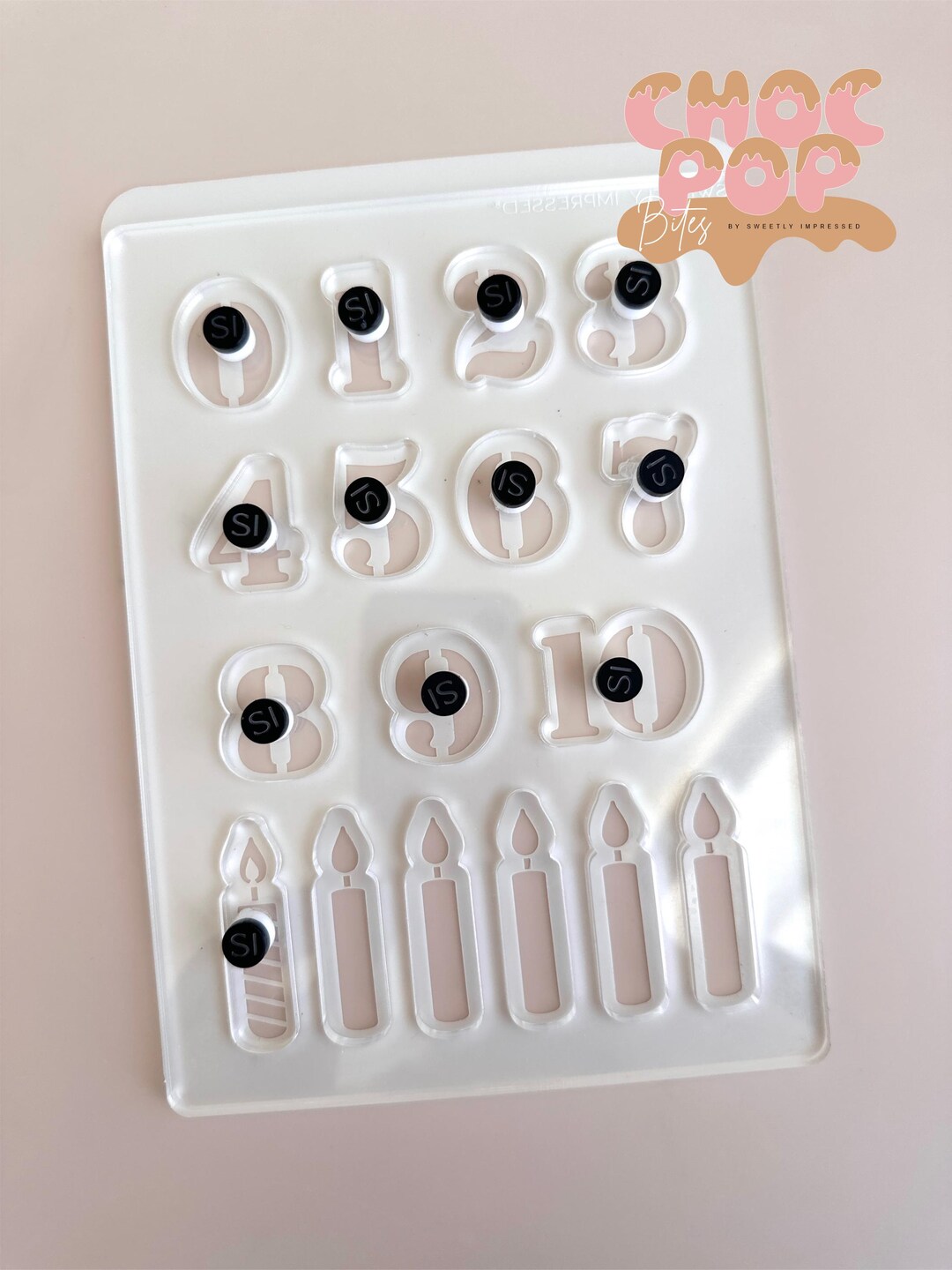 Choc Pop Bites - Numbers Multi Plate 0-10 & Candles - Etsy