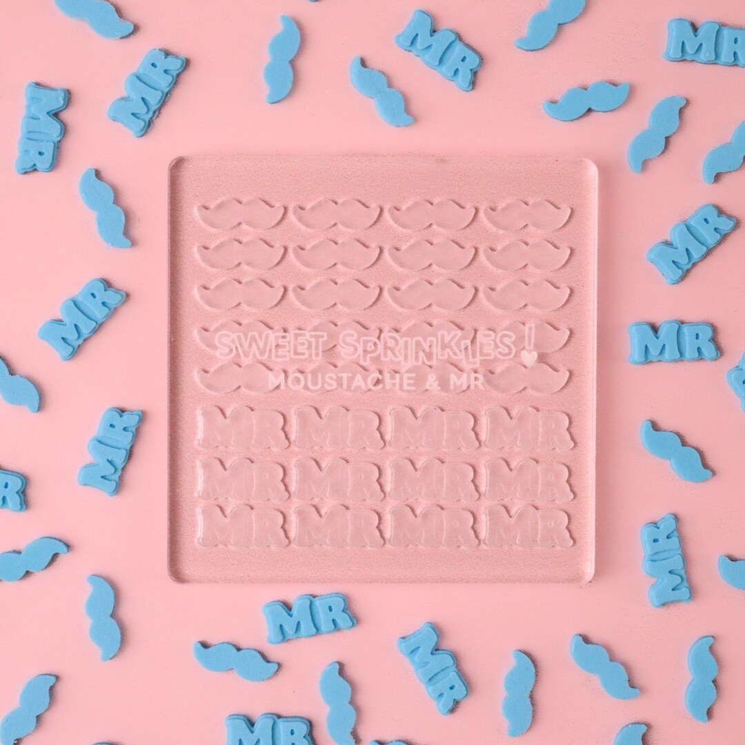 Moustache and Mr - Sprinkle Plate - Etsy